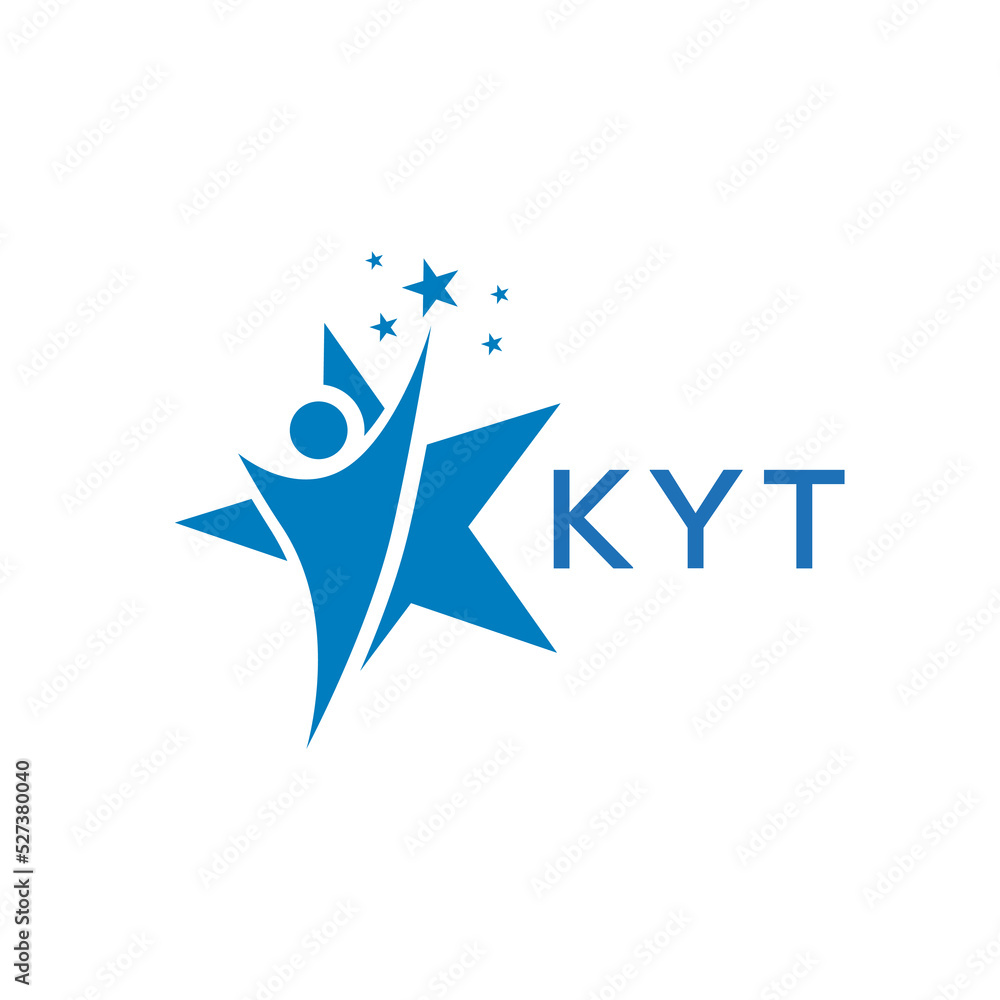 KYT Letter logo white background .KYT Business finance logo design ...