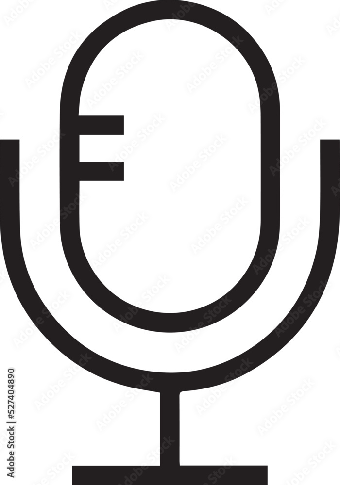 radio mic icon on white background. Simple element illustration from ...