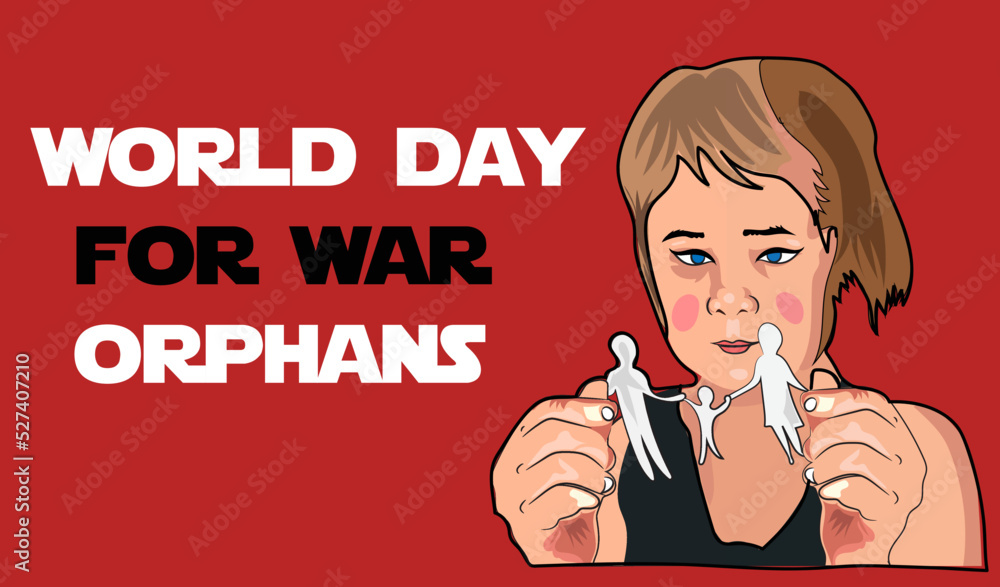 World day for war orphans vector illustration Stock Vector | Adobe Stock