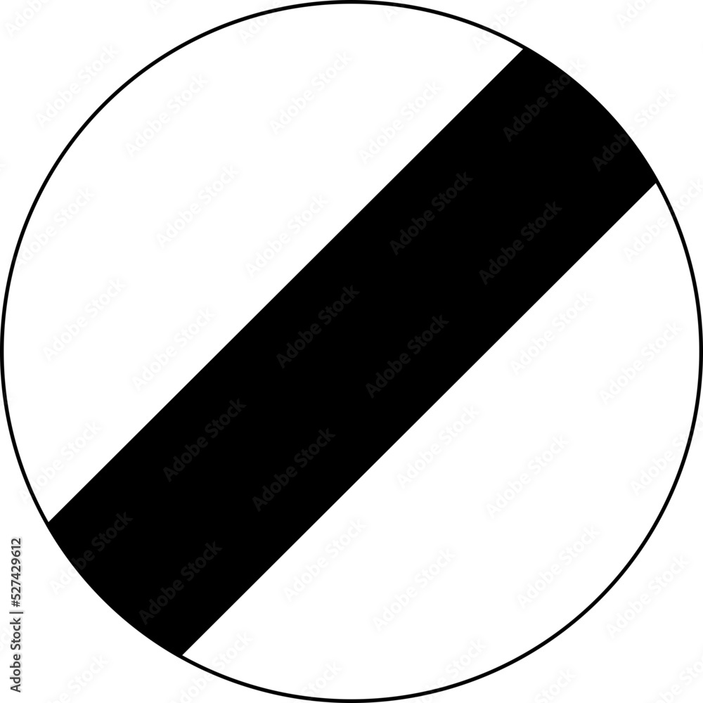 Plakat Transparent PNG file Vector graphic of a uk national speed limit ...