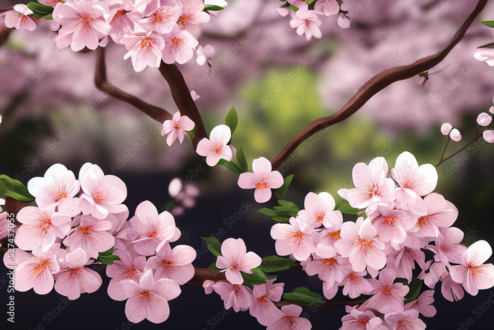 beautiful cherry blossom, sakura tree background, japanese spring ...