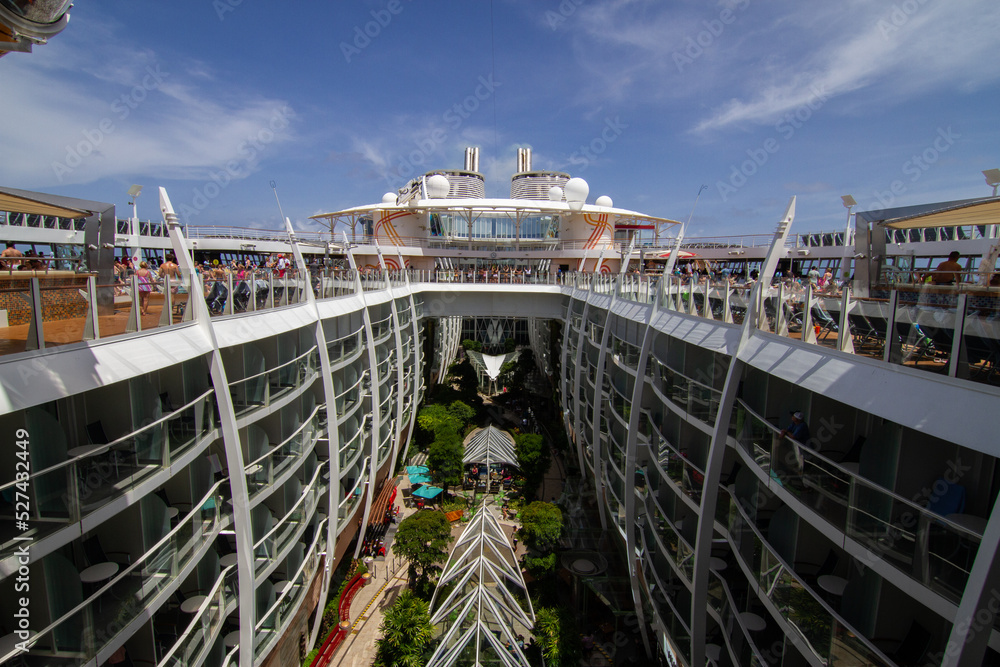Inside Royal Caribbean Oasis of the seas ship Stock Photo | Adobe Stock