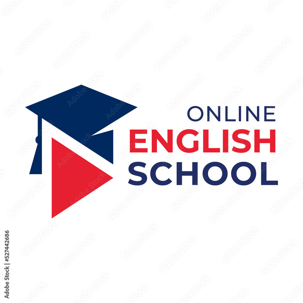 Vector logo of the English language school Stock Vector | Adobe Stock