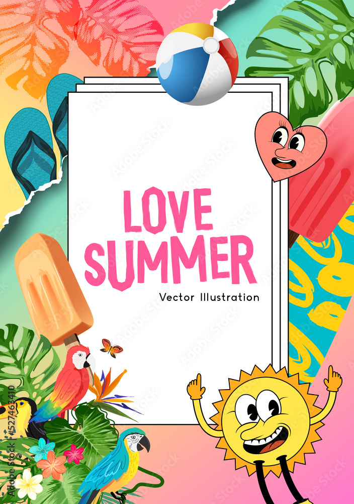 Summer Collage Backgrounds