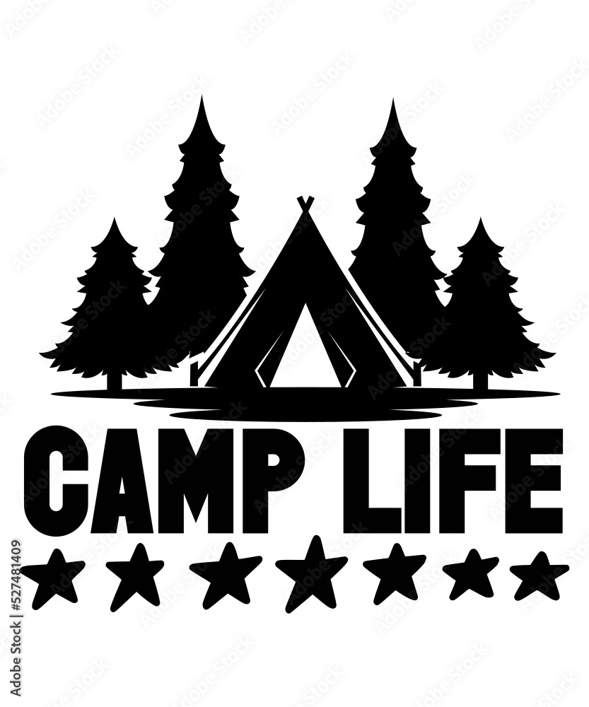 Vetor de Camping SVG Bundle, Camping Crew SVG, Camp Life SVG, Funny ...