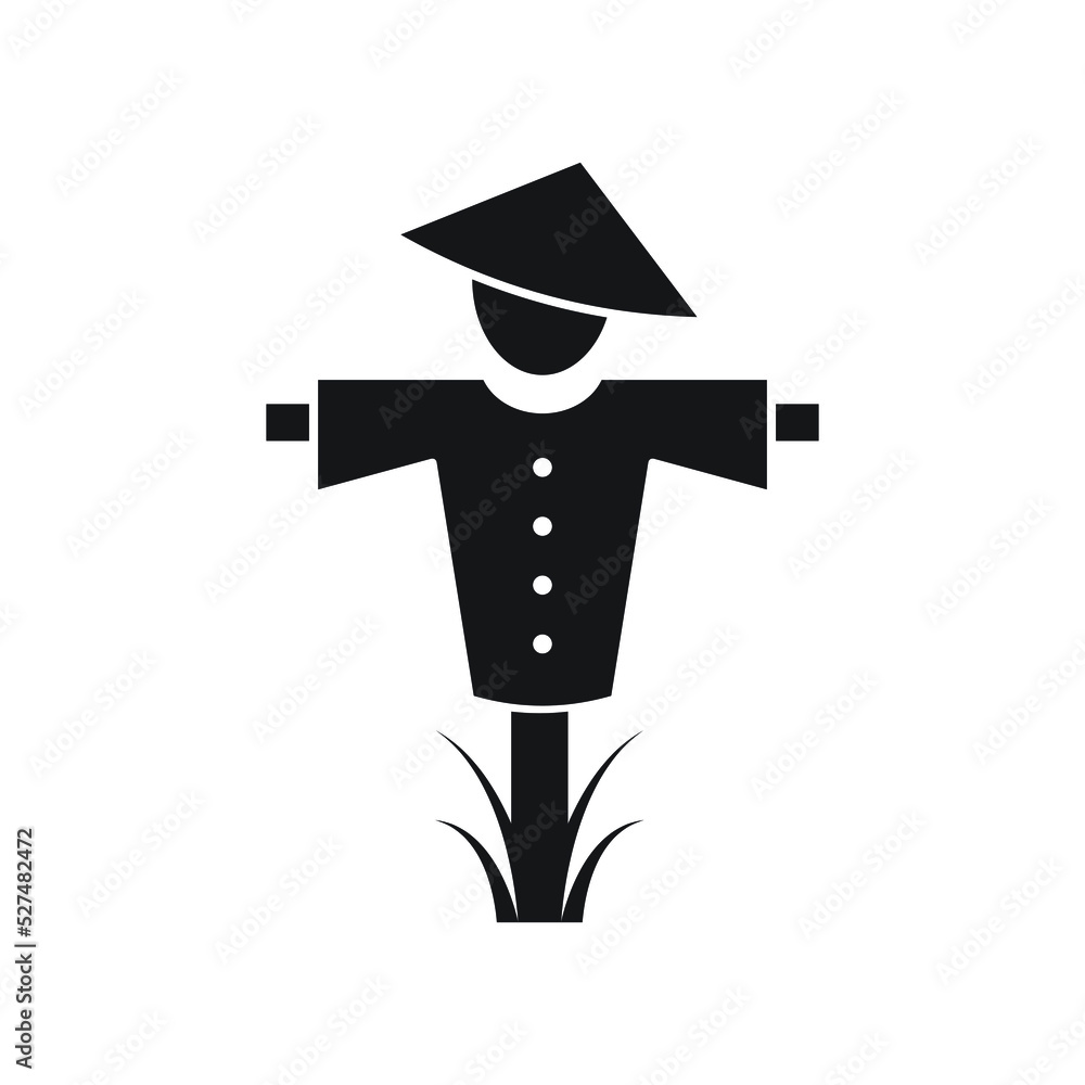 Scarecrow icon design. Farm scarecrow icon. scarecrow icon vector ...