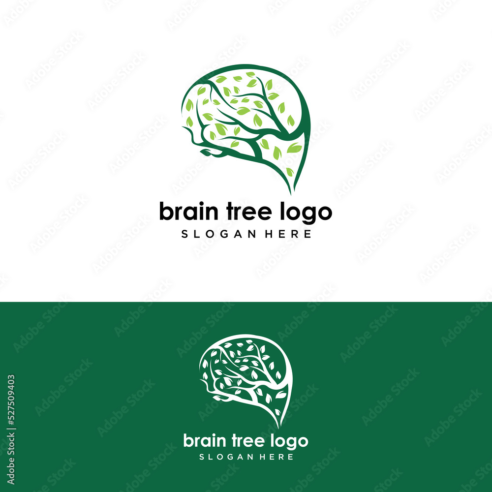 tree brain logo concept. human mind, growth , innovation, thinking ...