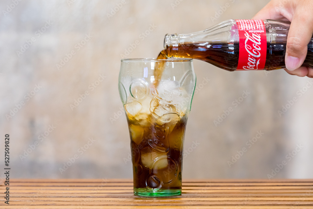 Photo of Coca-Cola Classic bottle. Coca-Cola is the one of the worlds ...