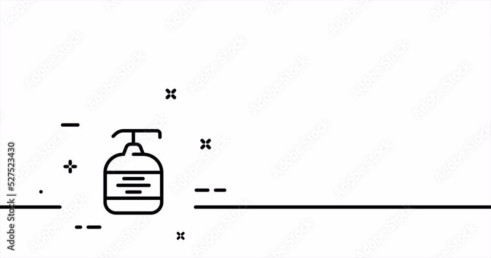 Liquid soap. Liquid, water pipes, virus, hand washing, plumbing, foam ...