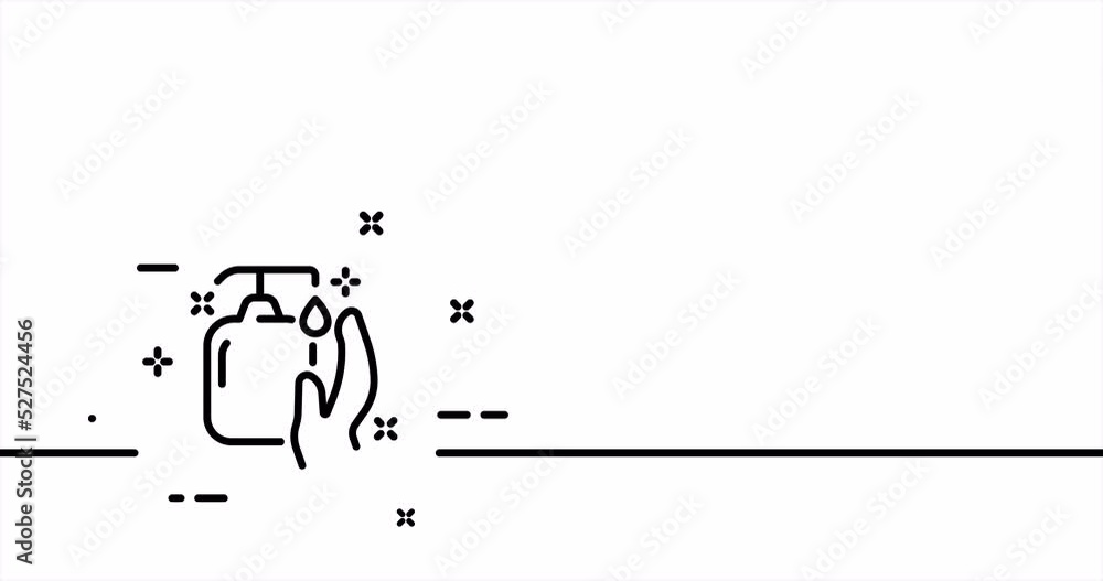 Washing hands with liquid soap. Liquid, water pipes, virus, hand ...