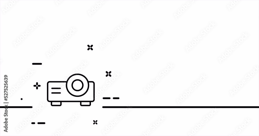 Projector. Creative occupation, pictures, photo, image, objective ...