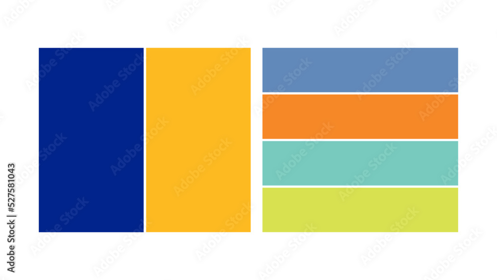 primary and secondary color palette Stock Vector | Adobe Stock