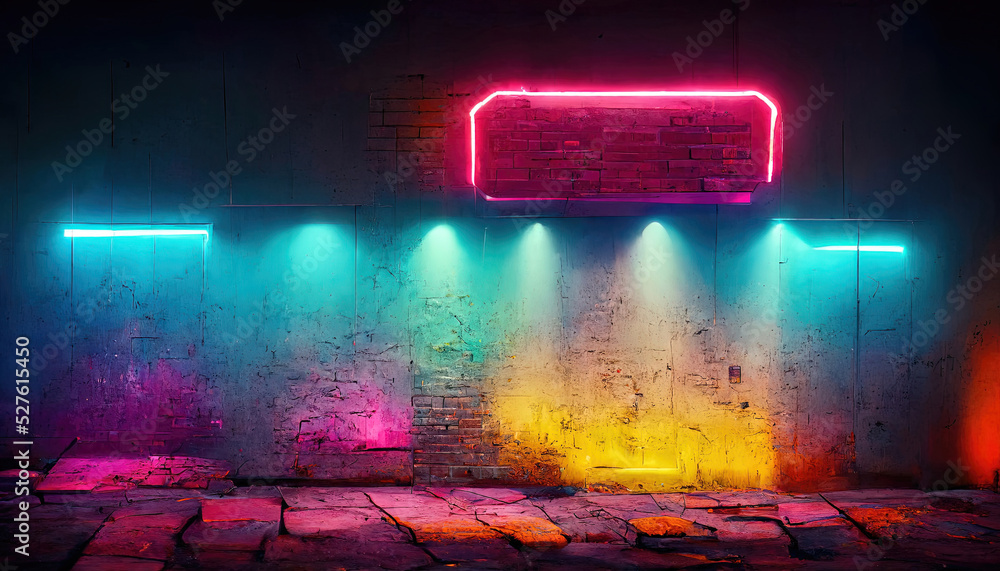 Night Street Wall Background