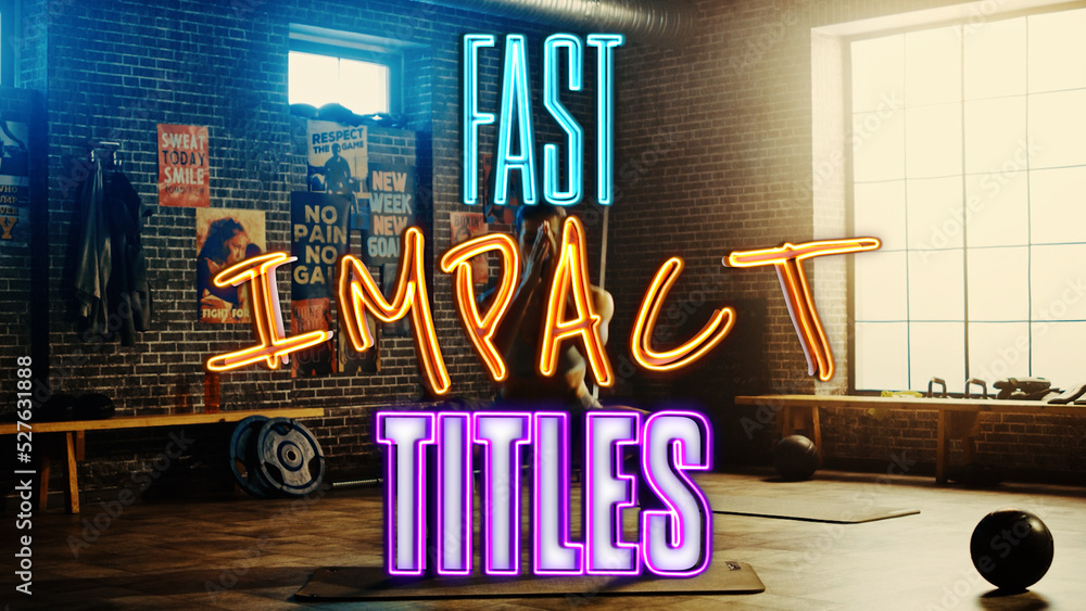 Fast Impact Titles Stock Template | Adobe Stock
