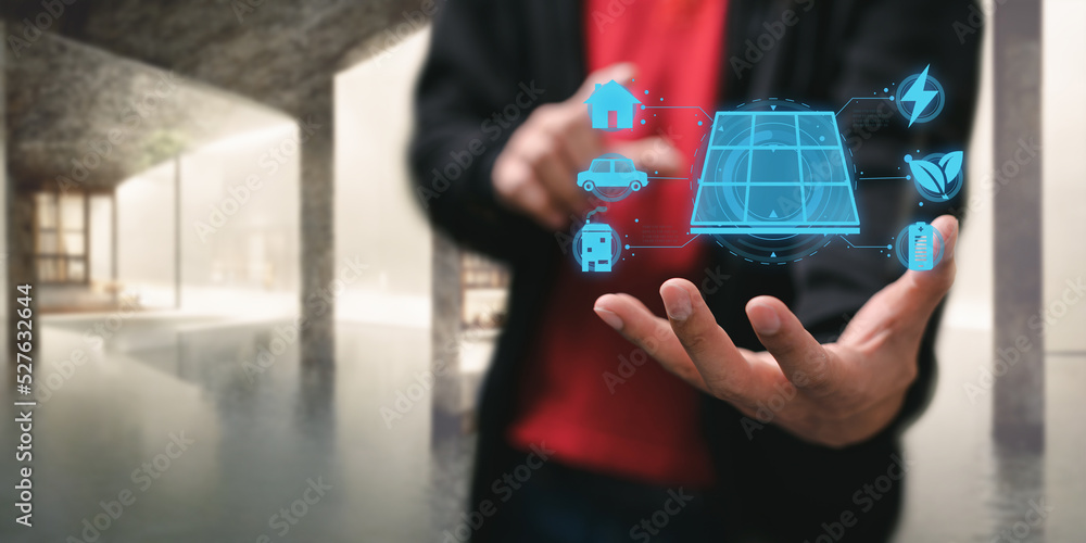 Generation and use of electricity from natural energy Solar power, wind ...