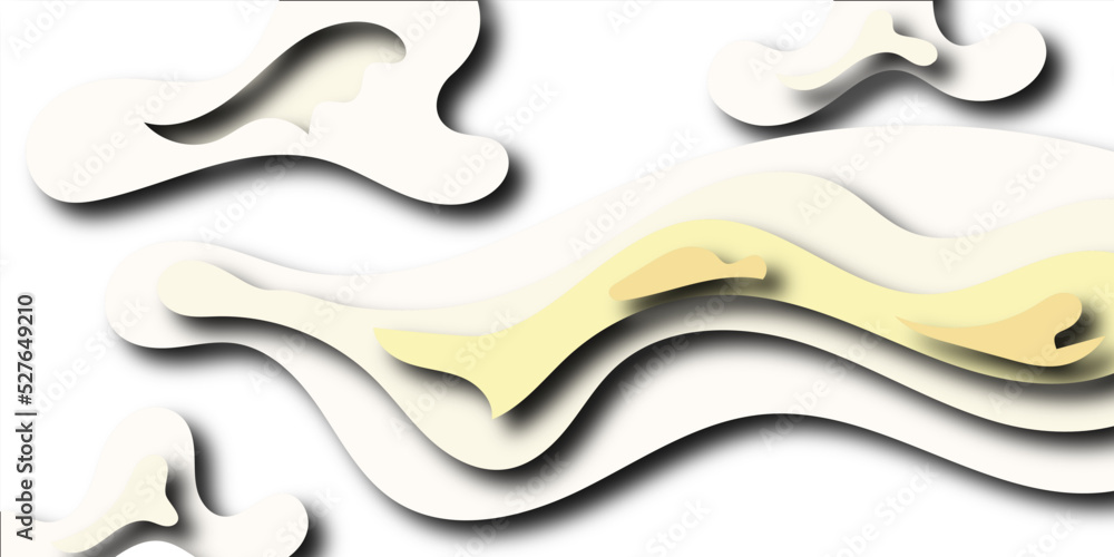 Abstract gray and white paper cut shapes background. You can use ...