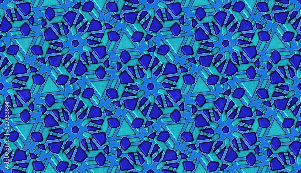Abstract blue pattern. Geometric art decor texture. Design for ...