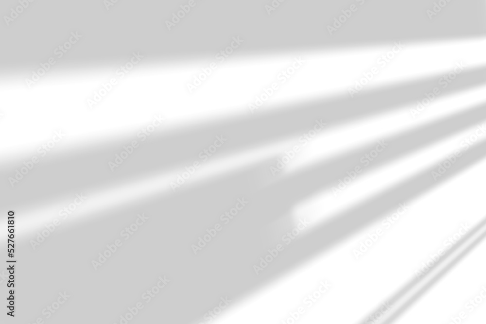 Abstract shadow and striped diagonal light background on white wall ...