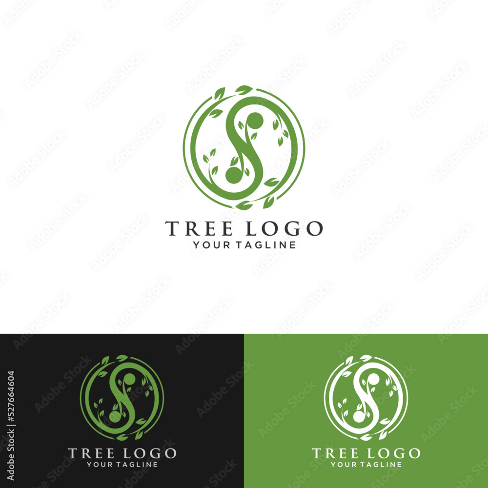 Human Leaf Logo Template Stock Vector | Adobe Stock