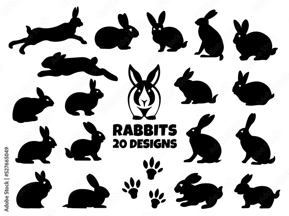 Rabbit SVG, Bunny SVG, Animal SVG, Rabbit SVG bundle, Cute Rabbit SVG ...