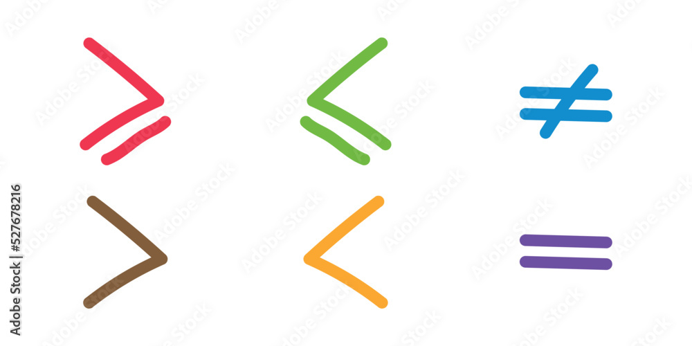 Inequality Math Symbols