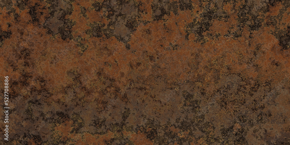 Seamless old worn grungy dark rusted and corroded copper metal patina ...