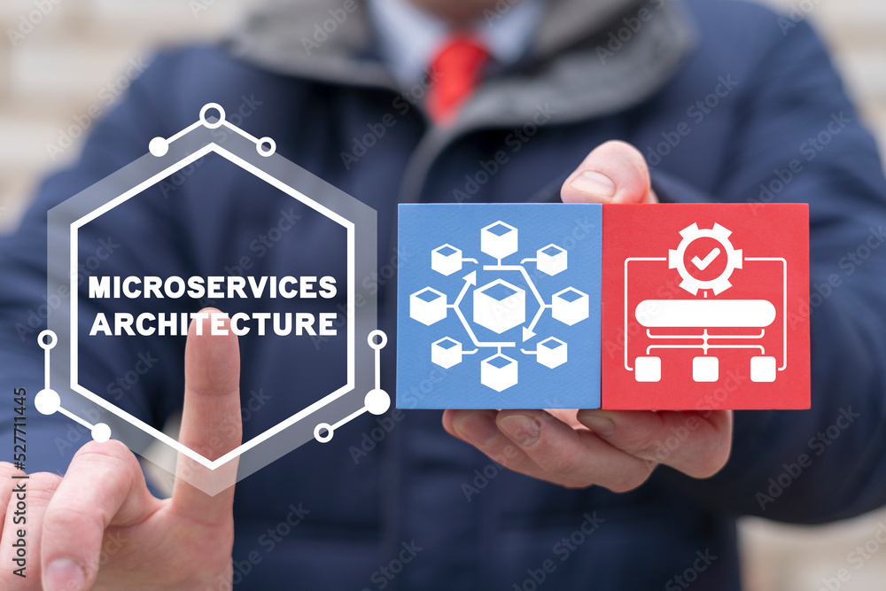 Foto de Concept of Microservice Architecture. Microservices ...
