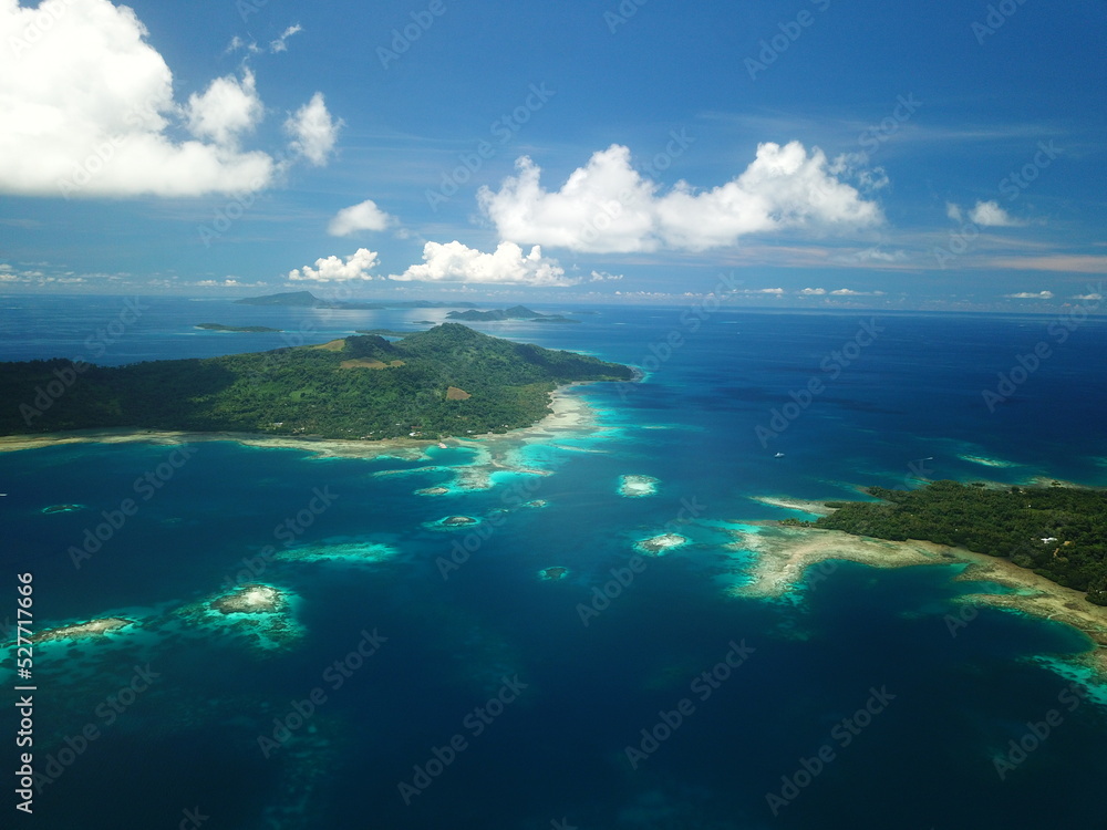 Tonoas island and Etten island in Truk lagoon, Chuuk Truk lagoon is the ...