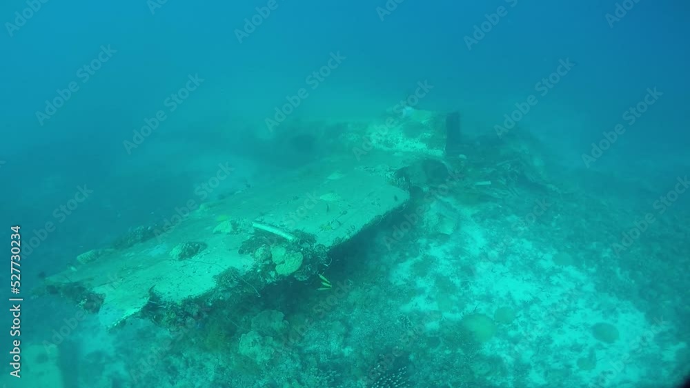 Japanese navy airplane Betty bomber in WW2 Chuuk (Truk lagoon ...