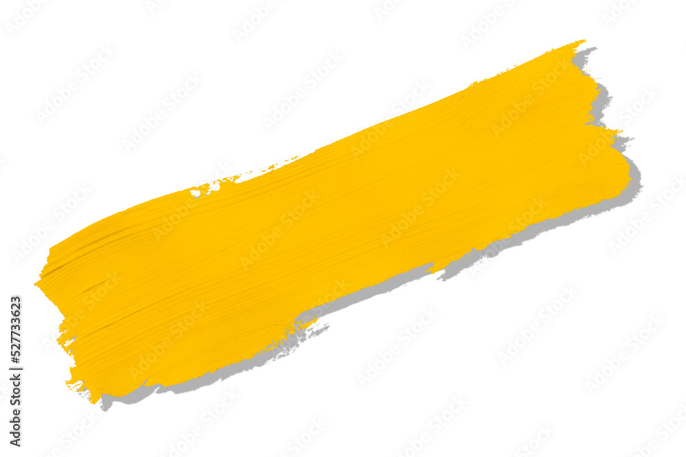 yellow brush and shadow isolated on transparent background yellow ...