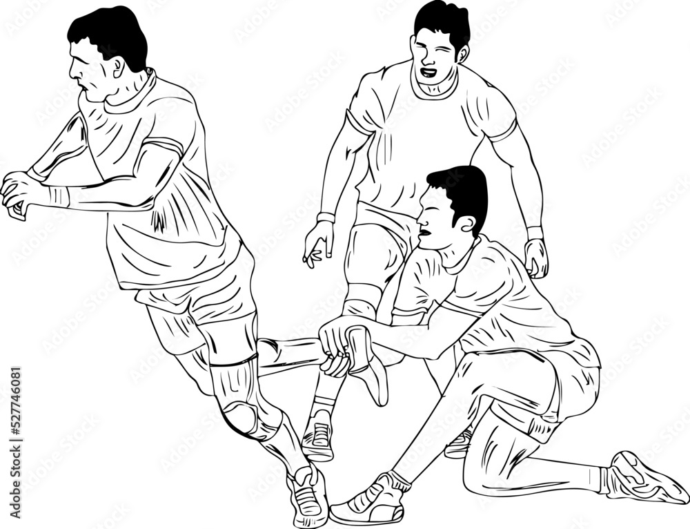 Vetor do Stock: Creative poster or Banner design with playing kabaddi ...