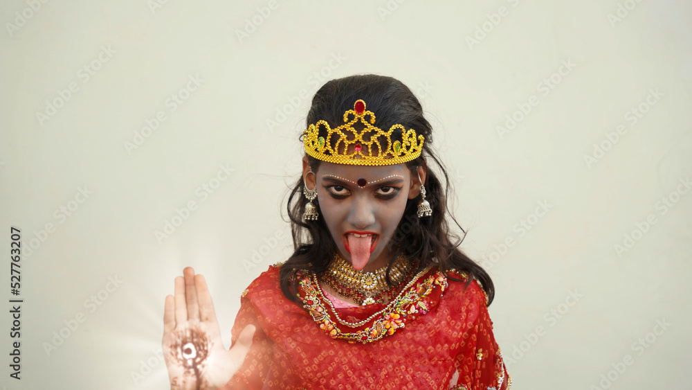 Durga Puja Look Photo-shoot based on agomoni Festival with ethnic look ...