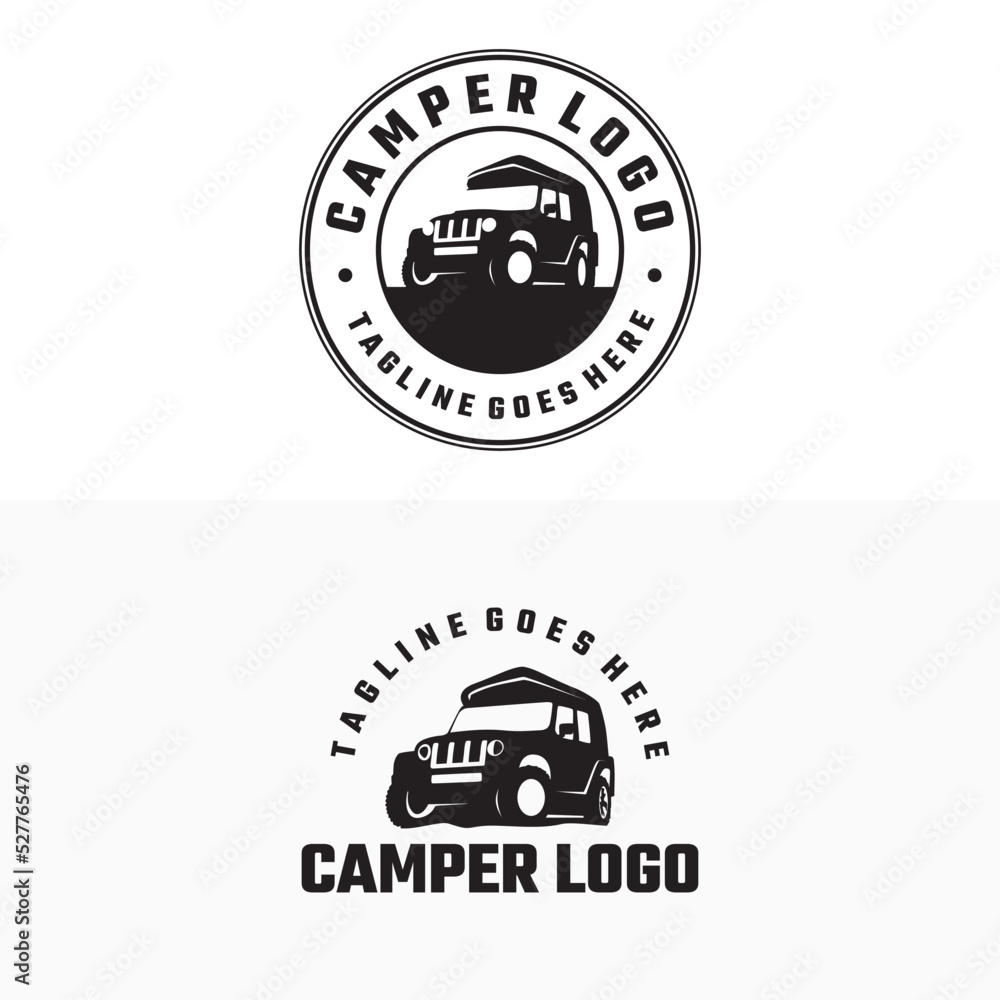 jeep logo design, jeep design, camper logo design, jeep emblem logo ...