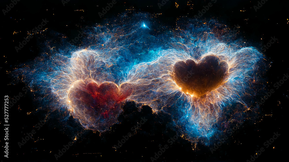 Pareidolia in nebulae, heart shape, romantic astronomy for astronomers ...