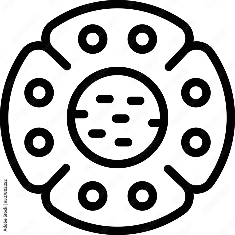 Rafflesia arnoldii icon outline vector. Flower plant. Tropical corpse ...