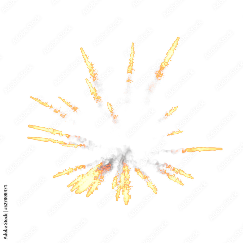 Photo & Art Print Fiery Explosion Bomb Blast Overlay, Transparent ...