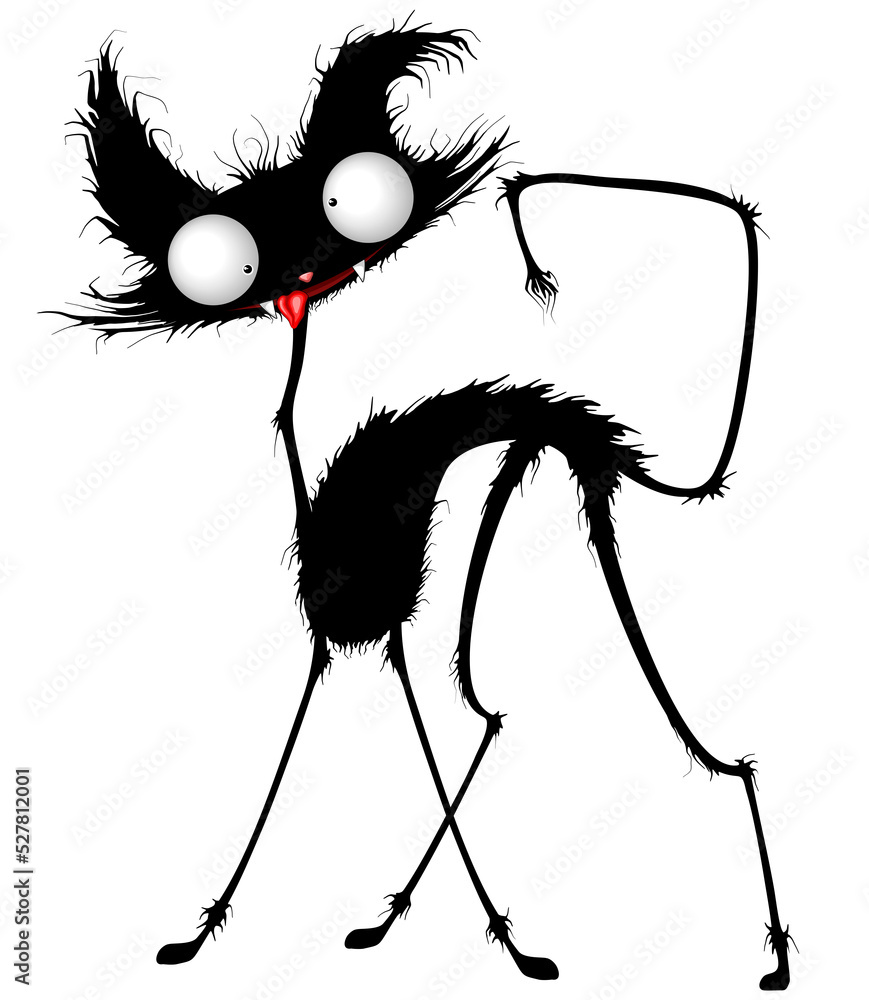 Cat Crazy Silly Funny Character Feline isolated on transparent ...