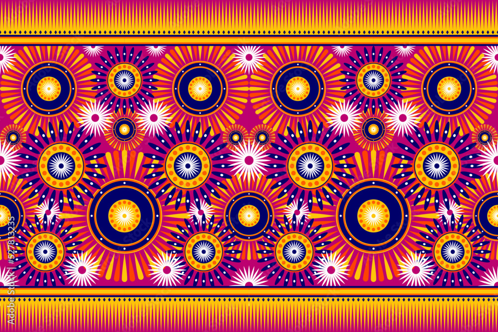 African art decoration pattern tribal geometric shapes seamless ...