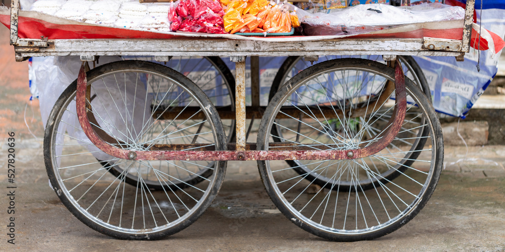 Typical Indian cart for street vending in markets ภาพถ่ายสต็อก | Adobe ...