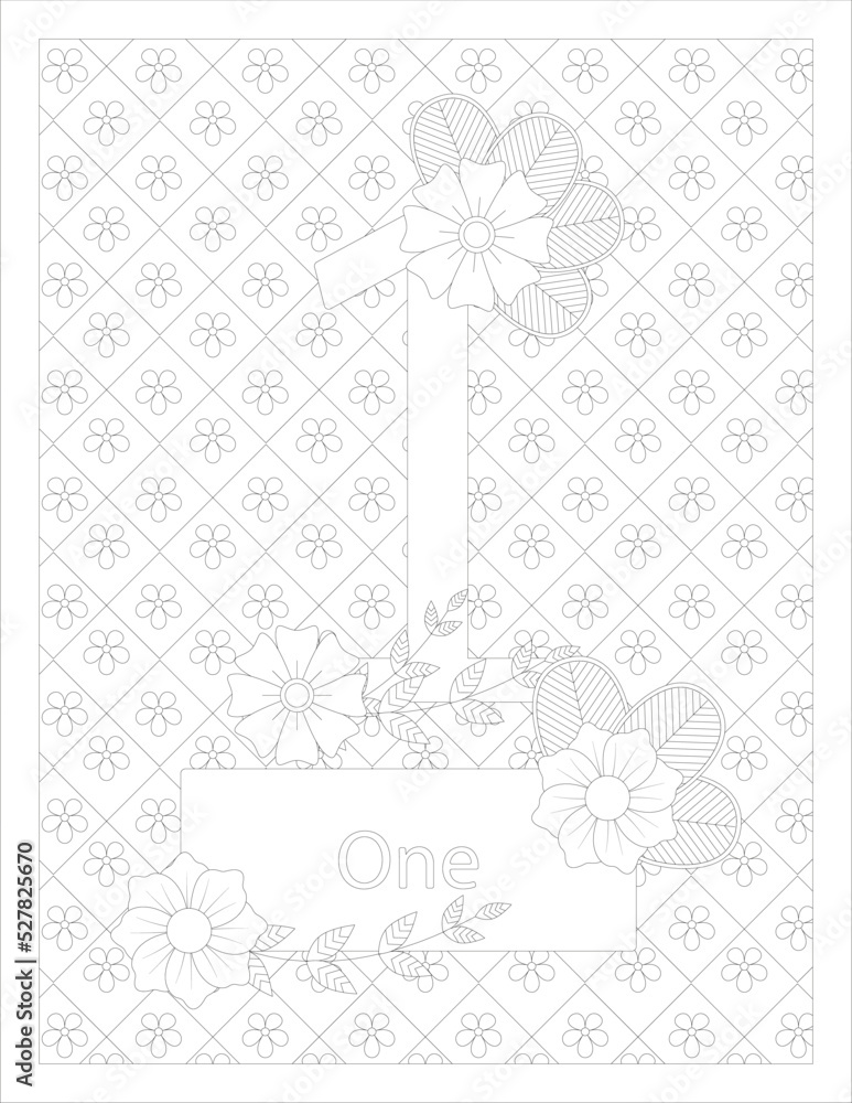 numbers coloring pages,numbers coloring pages for kids and adults ...