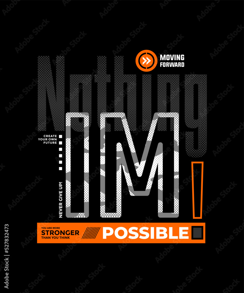 Impossible is nothing, modern and stylish motivational quotes ...