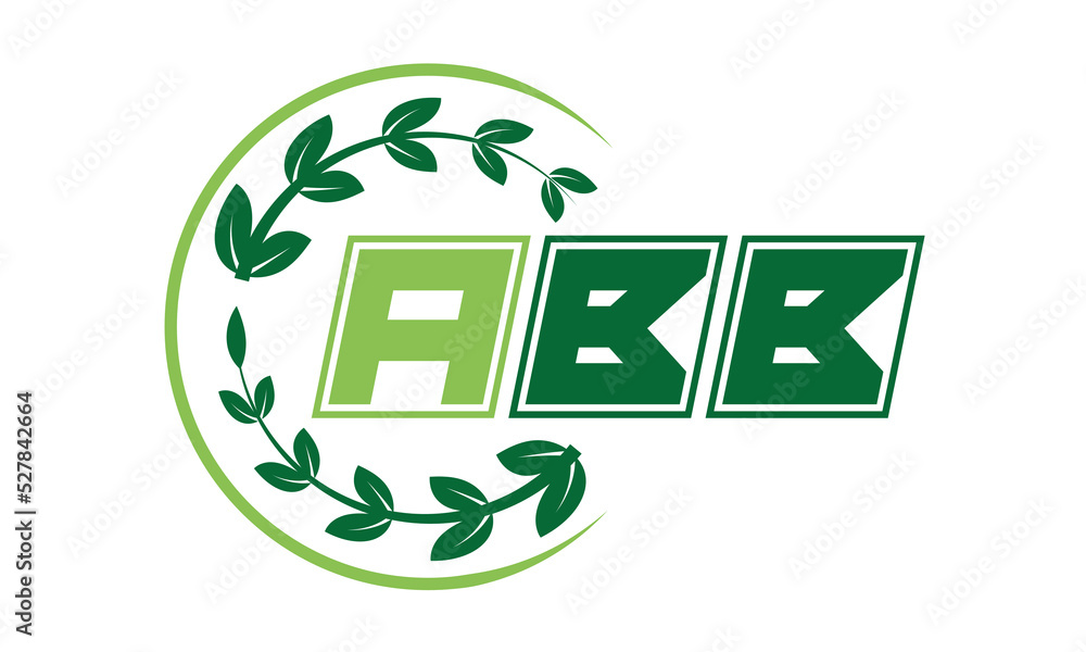ABB Three-letter natural logo design, vector template. | monogram logo ...