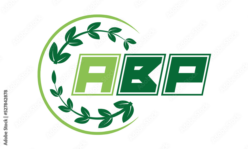 ABP Three-letter natural logo design, vector template. | monogram logo ...