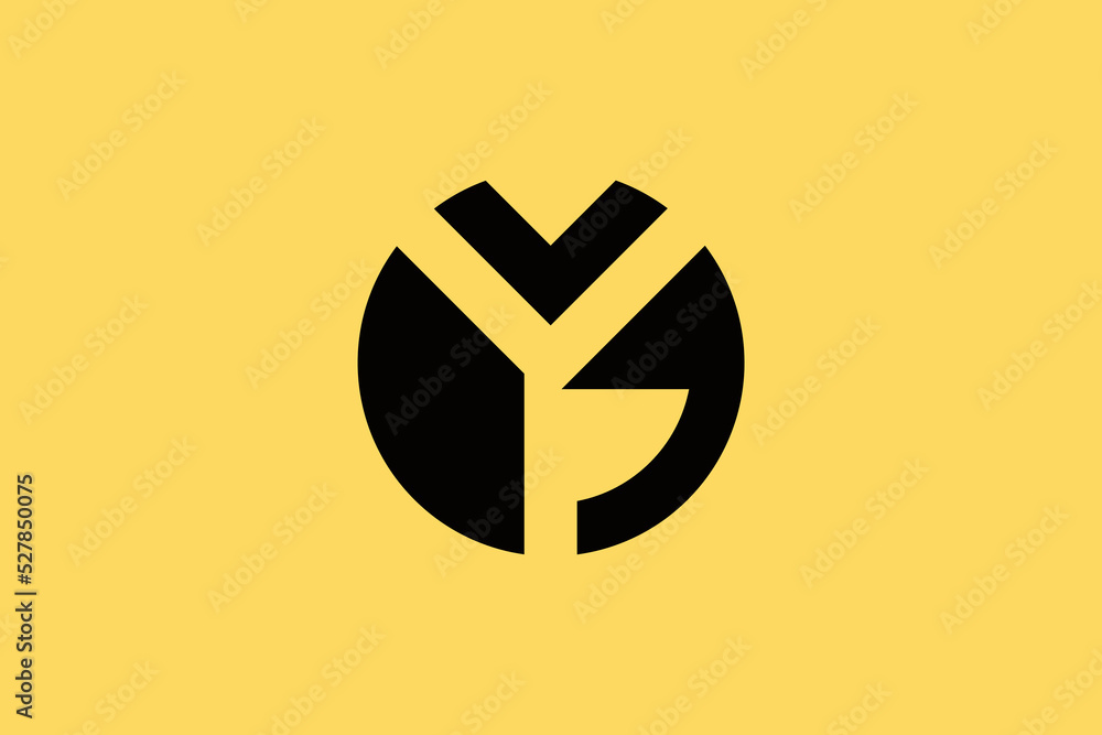 Minimal GY logo. Icon of a YG letter on a luxury background. Logo idea ...