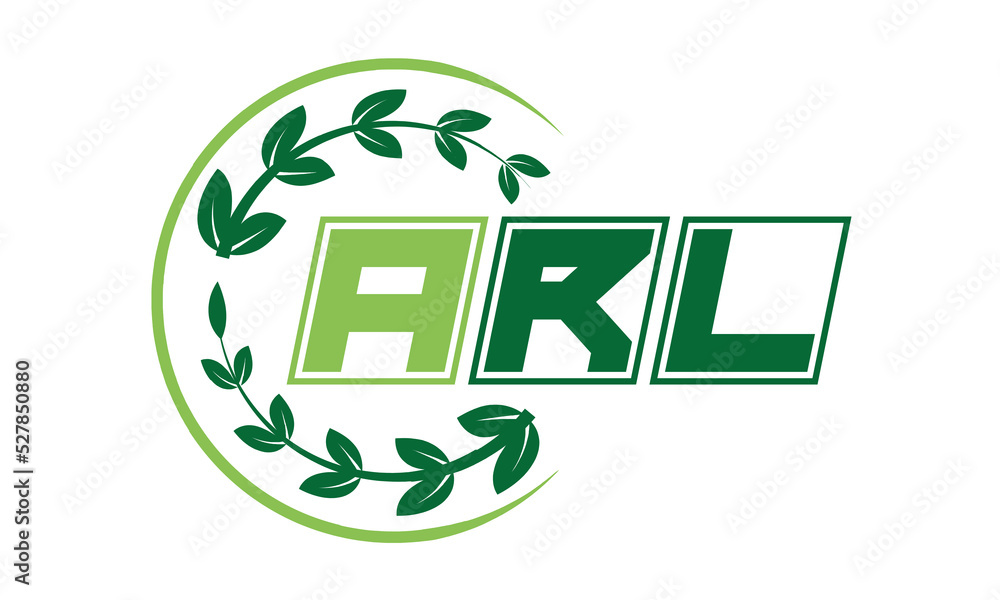 ARL Three-letter natural logo design, vector template. | monogram logo ...