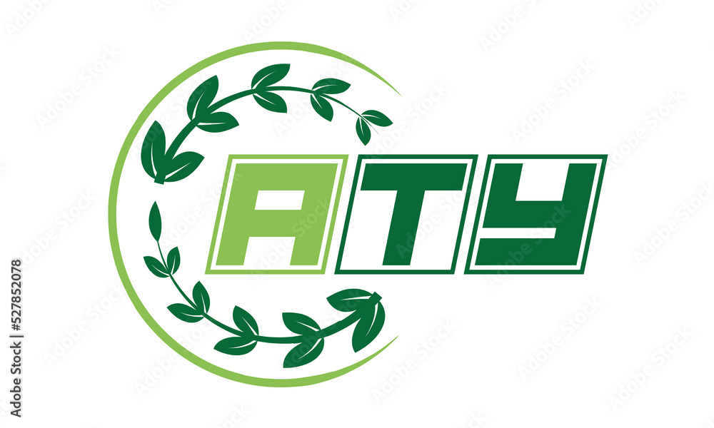 Vecteur Stock ATY Three-letter natural logo design, vector template ...