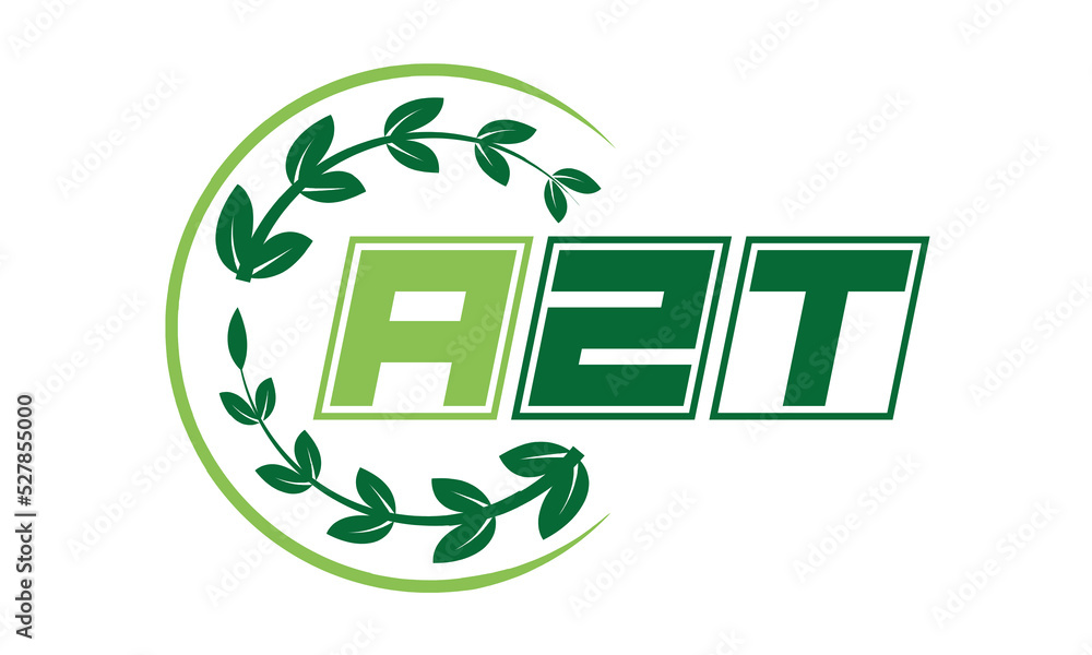 AZT Three-letter natural logo design, vector template. | monogram logo ...