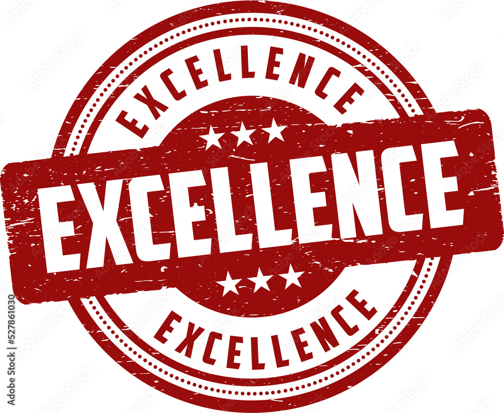 Excellence label or sticker stamp Stock Illustration | Adobe Stock