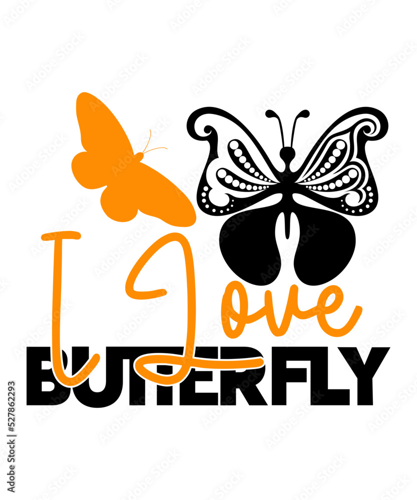 Butterfly Svg Bundle, Stock Vector | Adobe Stock