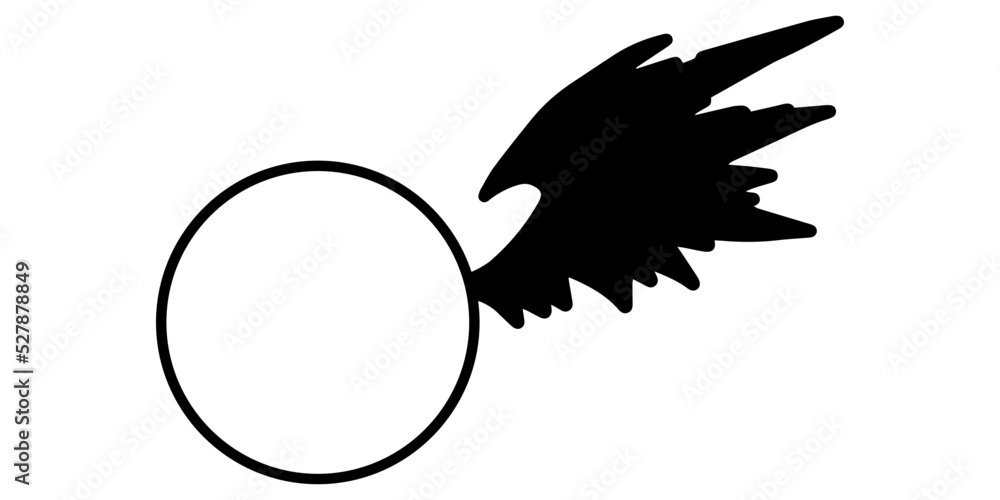 fantasy wing circle frame Stock Vector | Adobe Stock